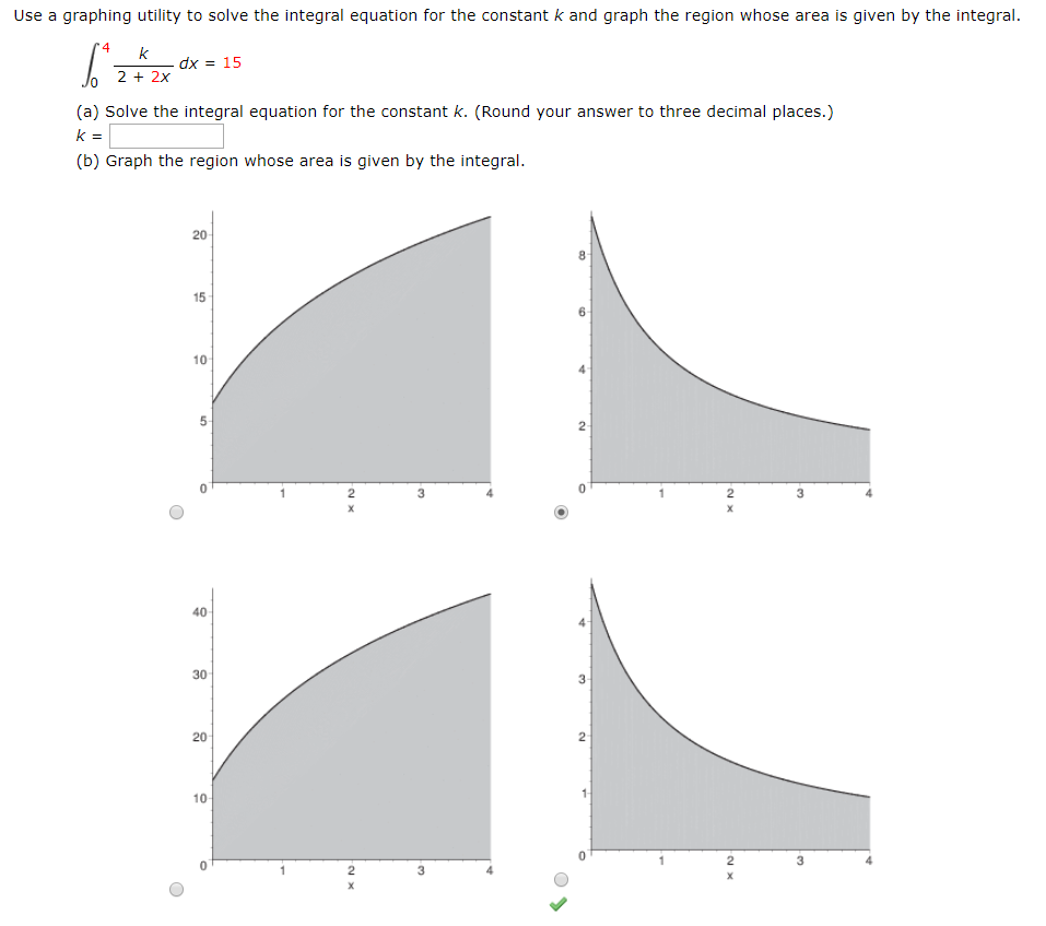 Solved Use a graphing utility to solve the integral equation | Chegg.com