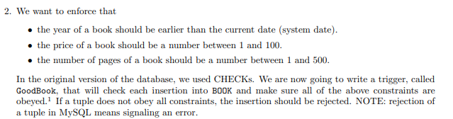 Solved You are presented with a database of the following | Chegg.com