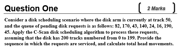Solved # CS351 - Operating Systems Consider a disk | Chegg.com