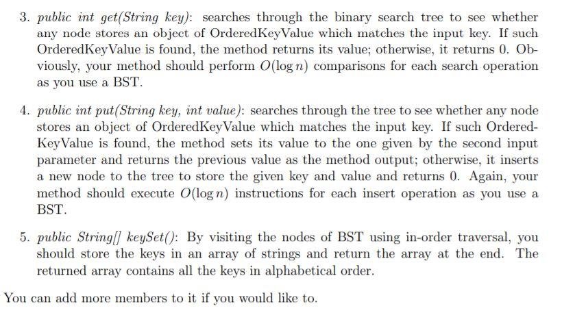 Solved 1 Constructing Unbalanced TreeMap In this section, | Chegg.com