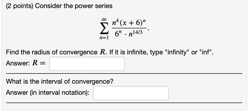 Solved 2 points) Consider the power | Chegg.com