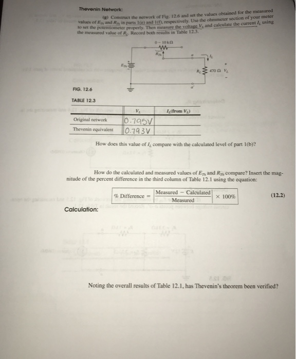 Solved THEVENIN'S THEOREM AND MAXIMUM POWER TRANSFER 143 | Chegg.com