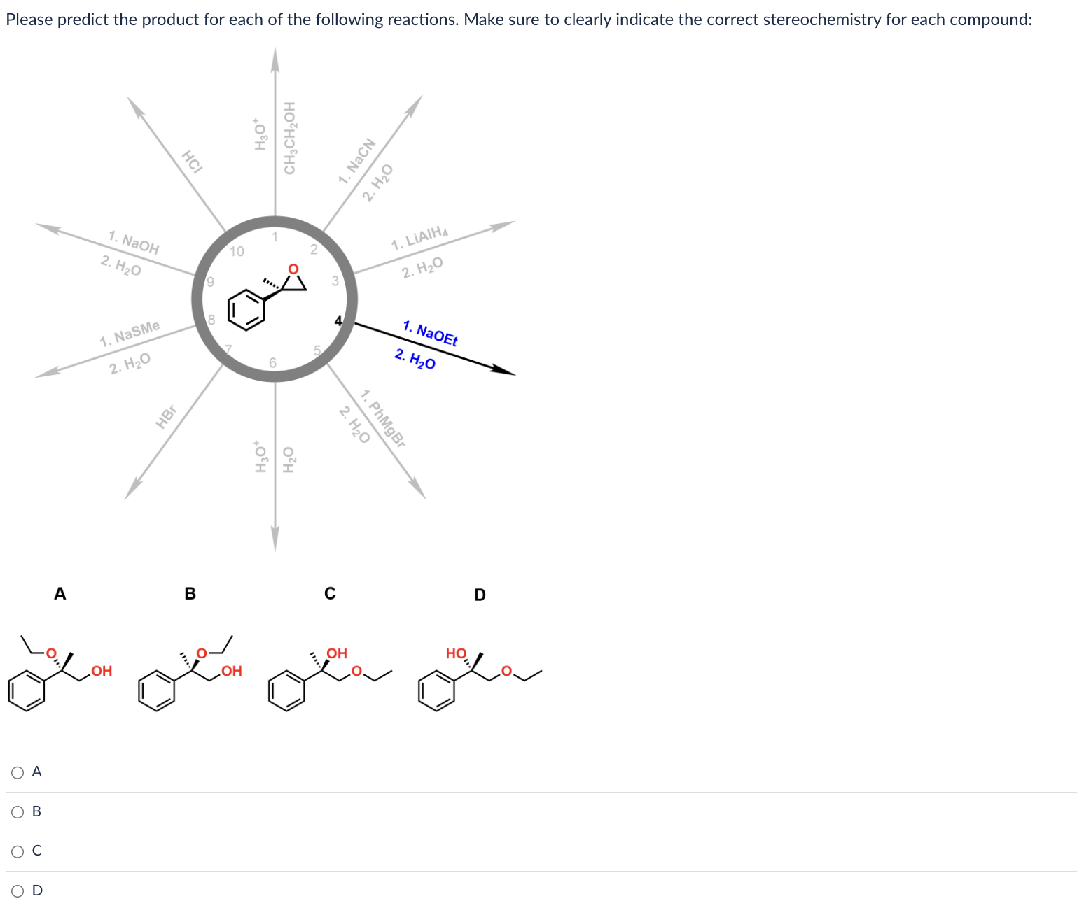 Solved Please predict the product for each of the following | Chegg.com