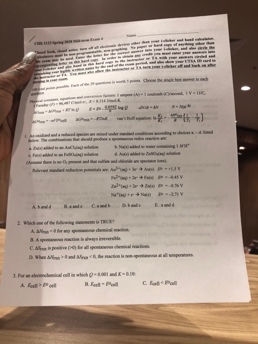 Chemistry Archive | April 26 2018 | Chegg.com