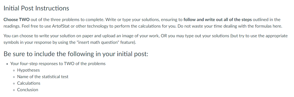 Solved Initial Post Prompt Here are three scenarios that can | Chegg.com