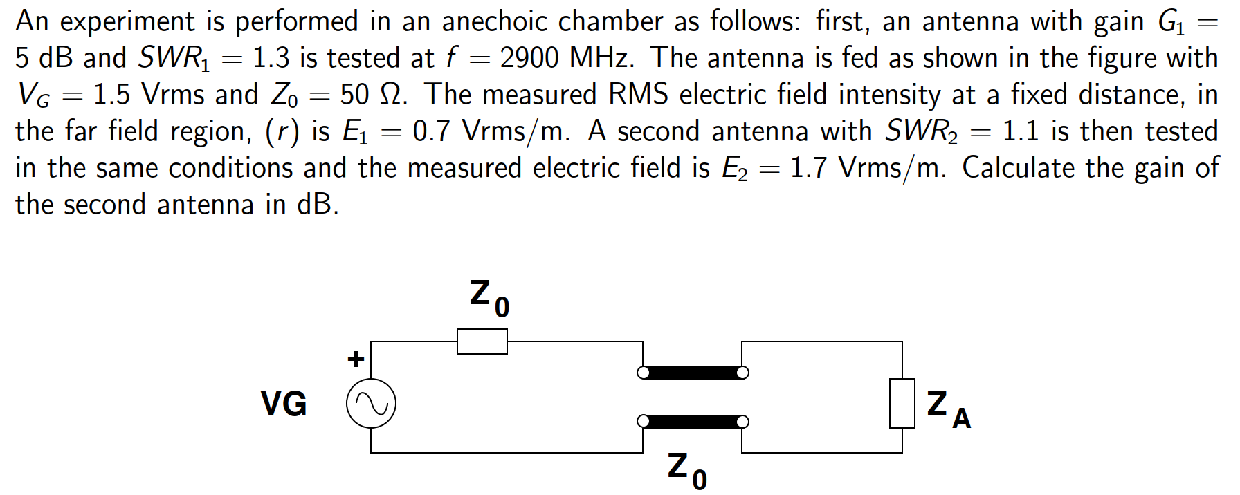 Solved An ﻿experiment is ﻿performed in an ﻿anechoic chamber | Chegg.com