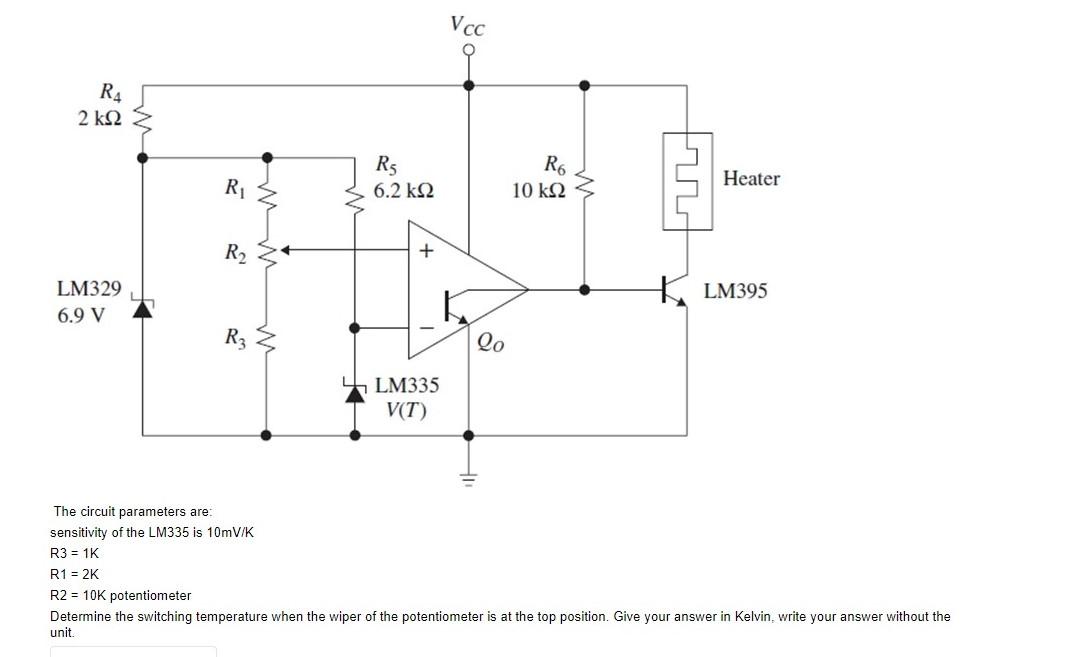 Solved QUESTION 4 Given is the circuit shown below. R2 10kΩ | Chegg.com