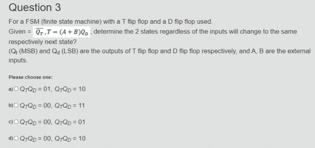 Solved Is the answer option C or D?Please give me | Chegg.com