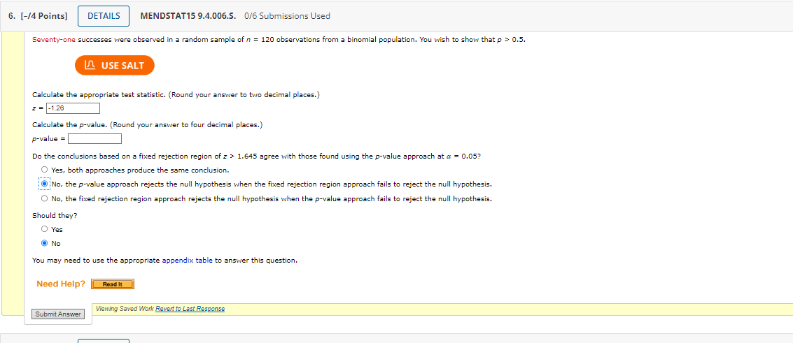 Solved Calculate The Appropriate Test Statistic Round Your