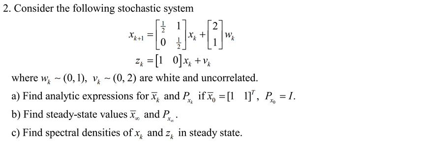 Solved Consider the following stochastic | Chegg.com
