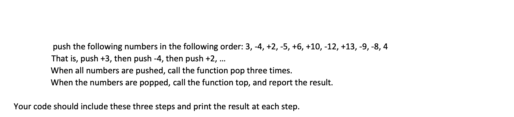 Solved Implement The Class Stack In Javayour Stack Should 