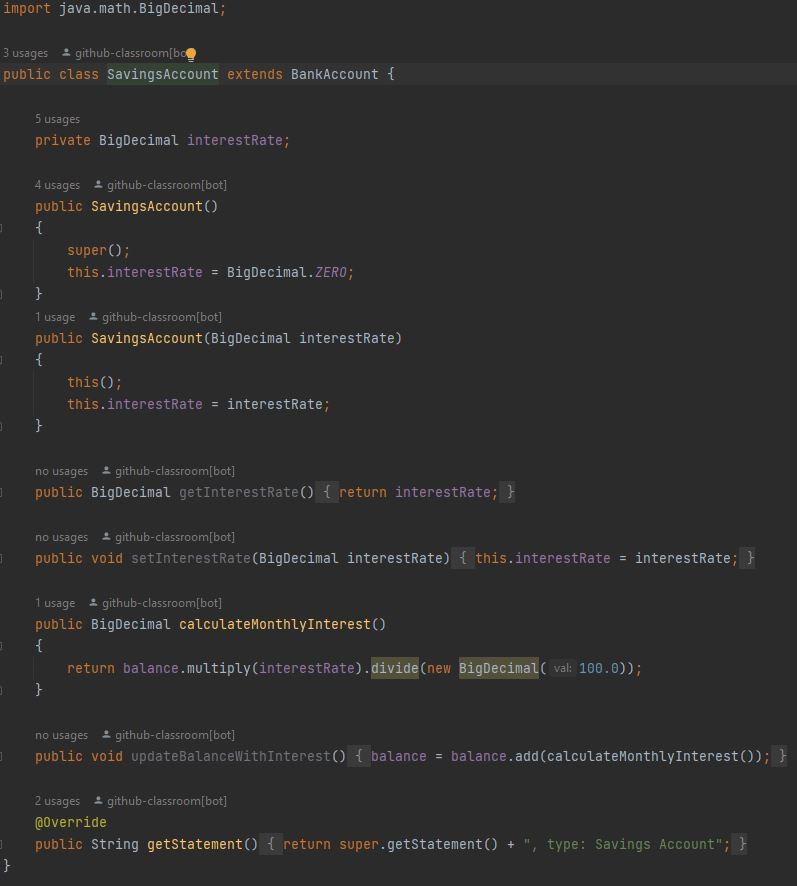 Solved import java.math.Bigdecimal; import java.util.List; | Chegg.com