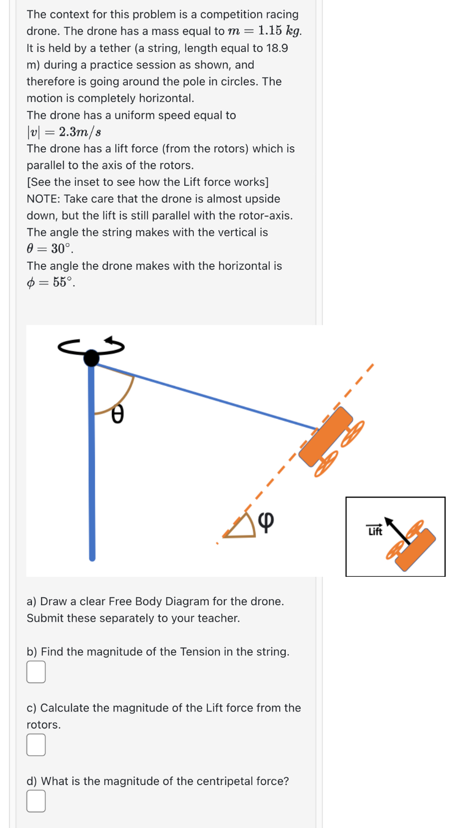 Solved The context for this problem is a competition racing | Chegg.com