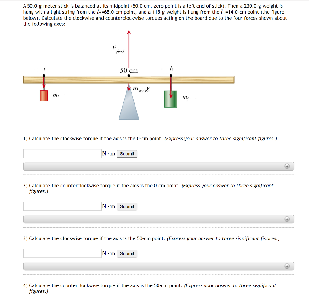 Solved Also, 5. Calculate the clockwise torque if the axis | Chegg.com