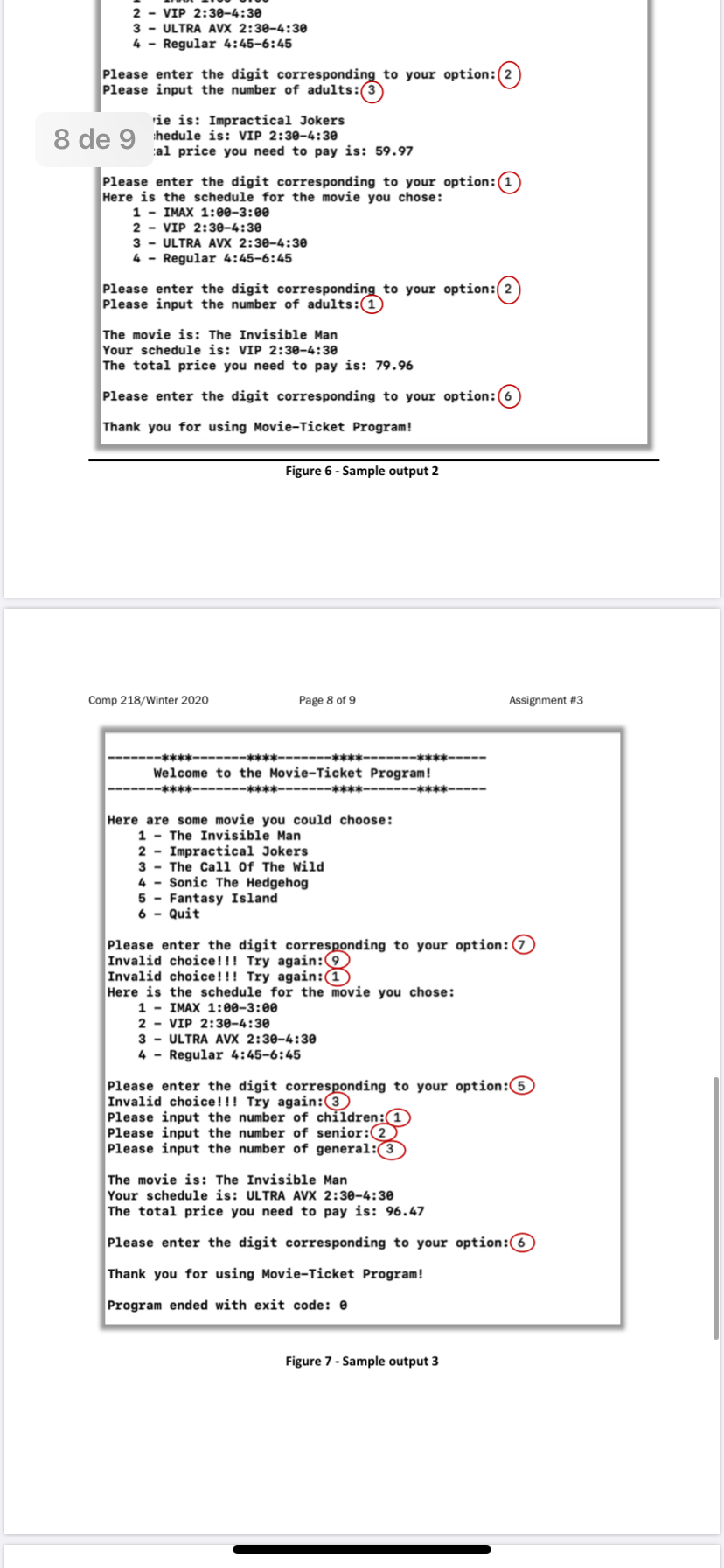 Solved 3 de 9 linter 2020 Page 3 of 9 Assignment #3 | Chegg.com