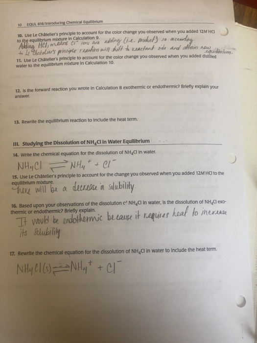 Chemical Equation For Dissolution Of Ammonium Chloride In Water