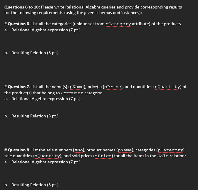 Solved Given a relational database schema and the current | Chegg.com