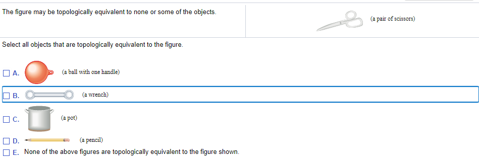 Solved The figure may be topologically equivalent to none or | Chegg.com