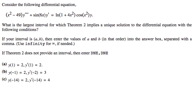 Solved Consider the following differential equation, (x2 – | Chegg.com