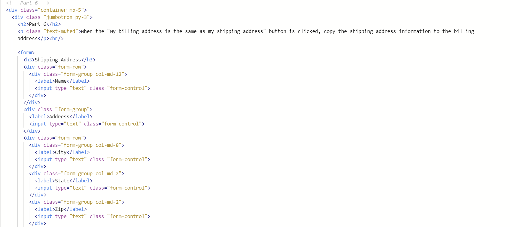 Solved You will create the events using event listeners and | Chegg.com