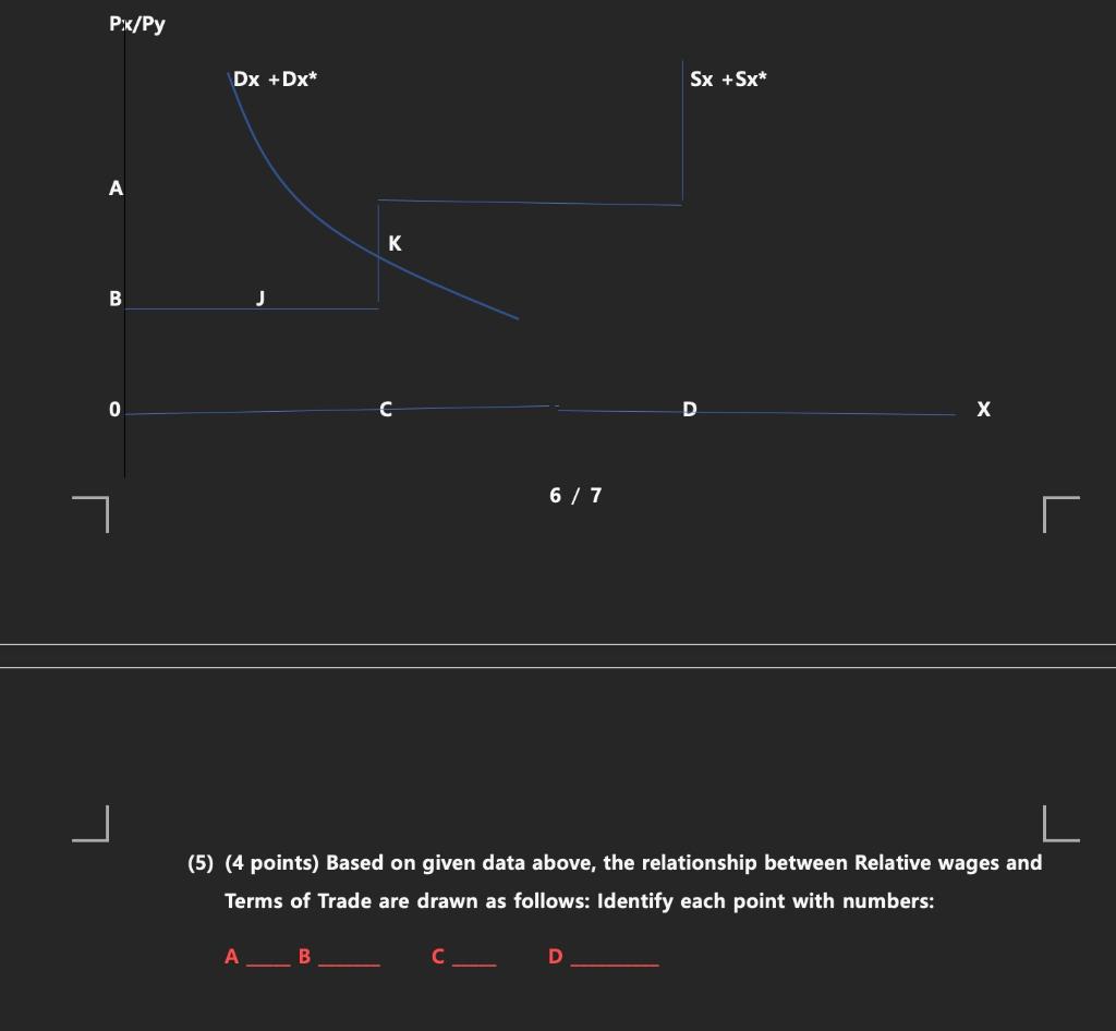 (5) (4 points) Based on given data above, the | Chegg.com