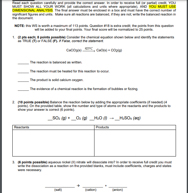 Solved Read each question carefully and provide the correct | Chegg.com