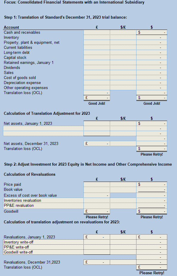 Solved Focus: Consolidated Financial Statements with an | Chegg.com