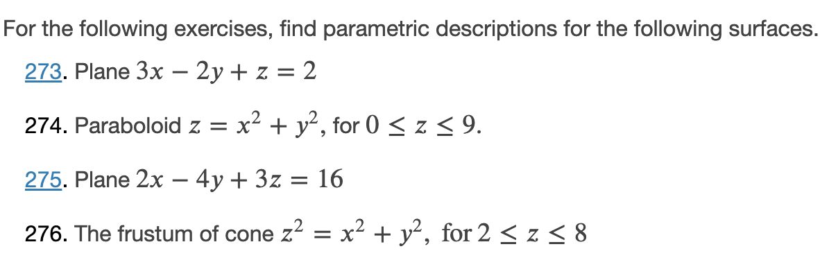 Solved For only number 276.For the following exercises, find | Chegg.com