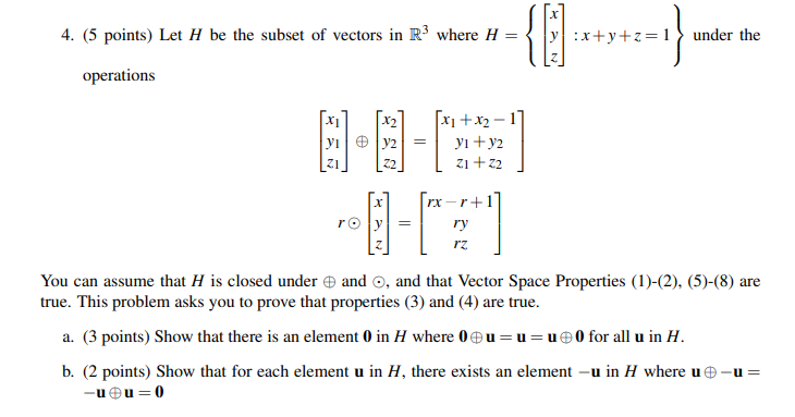 Solved 2. (5 points total) Suppose V=M22 (with standard | Chegg.com