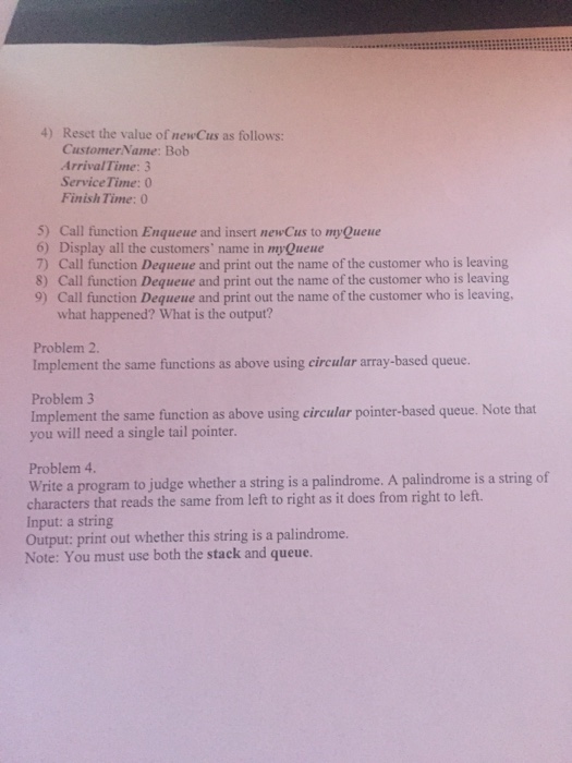 Solved Note: the description for problem 1 is struct-based | Chegg.com