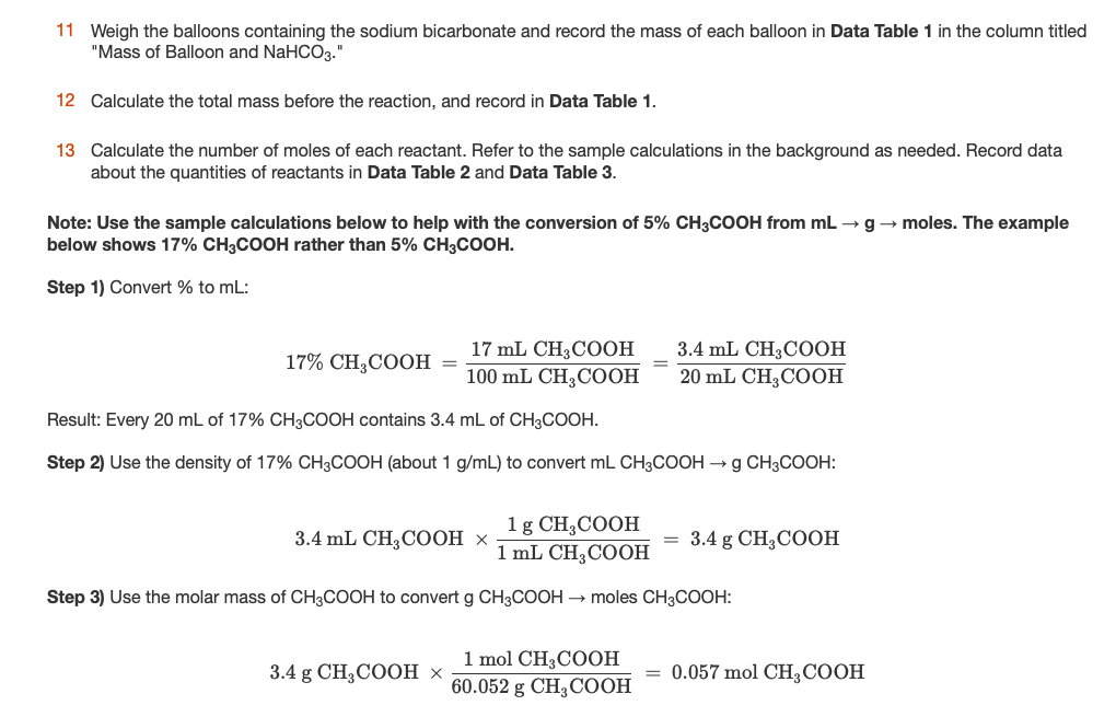 Exercise 1 Limiting Reactant Determination In This