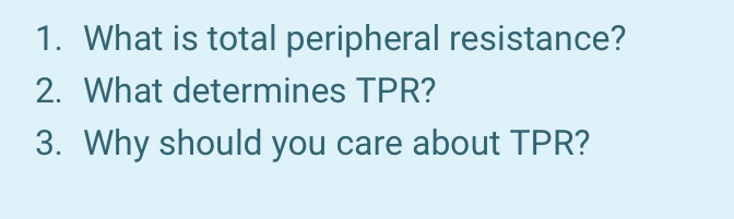 Solved 1. What is total peripheral resistance? 2. What | Chegg.com