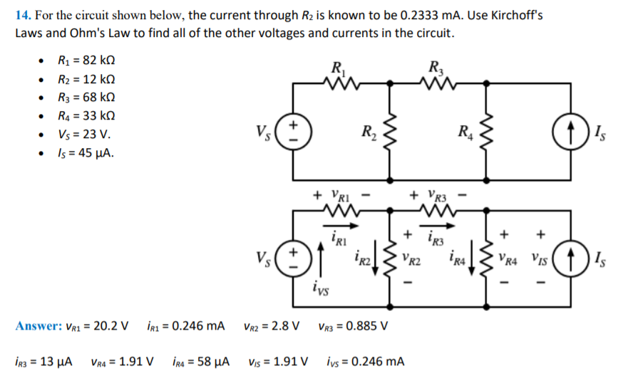 Solved 10. For the circuit shown below, the current through | Chegg.com