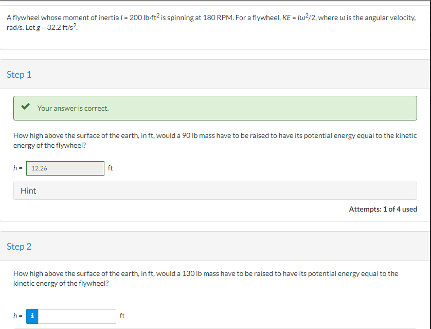 Solved A flywheel whose moment of inertia I=200lb⋅ft2 is | Chegg.com
