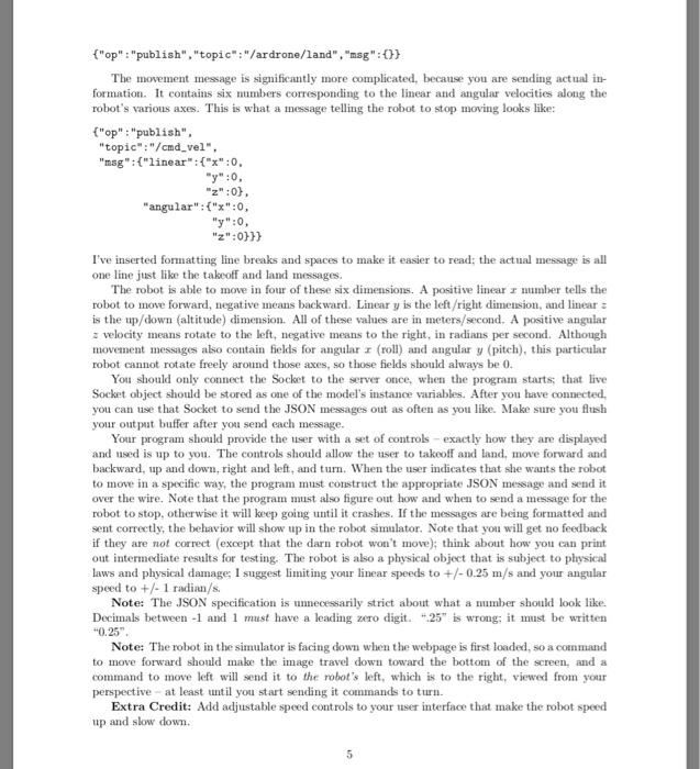 Solved 3 Robot Teleoperation (35 points) The robot you will | Chegg.com