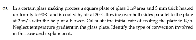 Solved 23. In a certain glass making process a square plate | Chegg.com