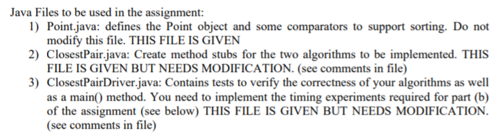 Part (a): Implement the Brute Force and | Chegg.com