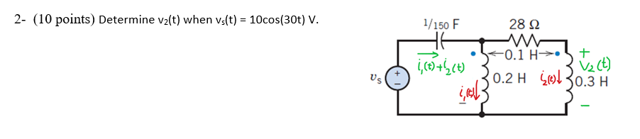 Solved This is Circuit Analysis 2. This must be solved | Chegg.com