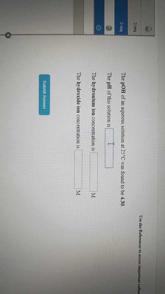 Solved Uze the References to access important values 2 req | Chegg.com