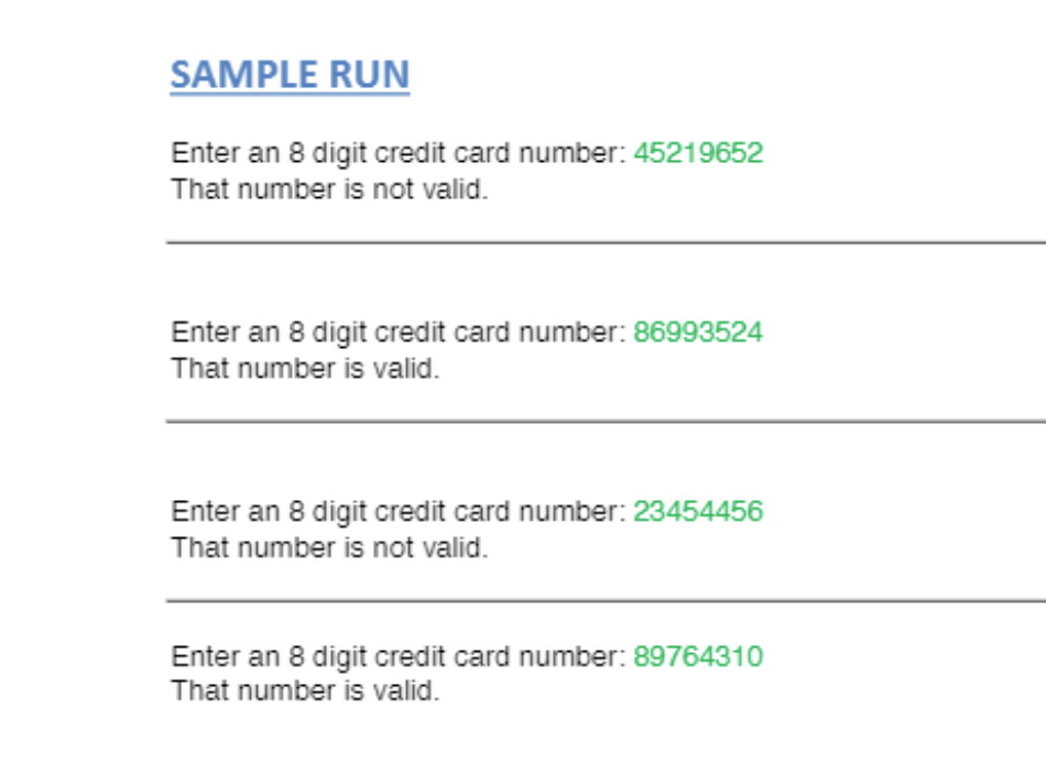Solved Using Python: Credit card companies typically assign | Chegg.com
