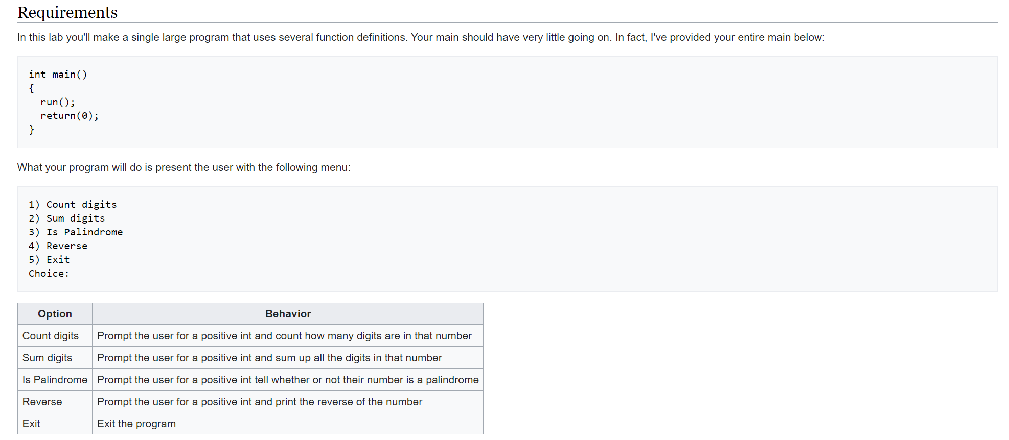 Solved Requirements In this lab you'll make a single large | Chegg.com