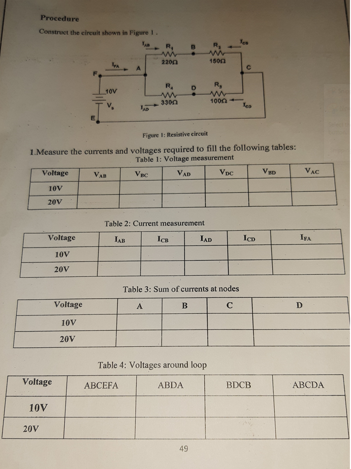 Solved Procedure Construct the circuit shown in Figure 1 To | Chegg.com