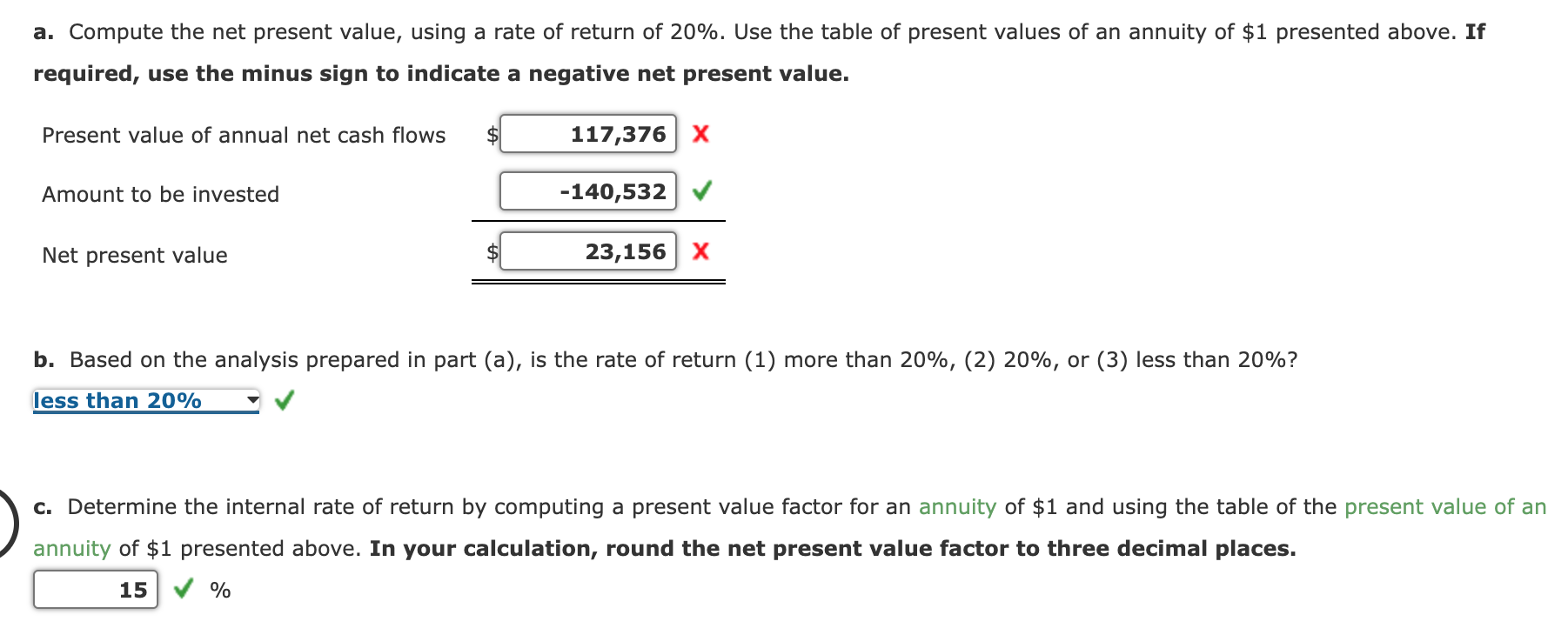 Net Present Value Method and Internal Rate of Return | Chegg.com