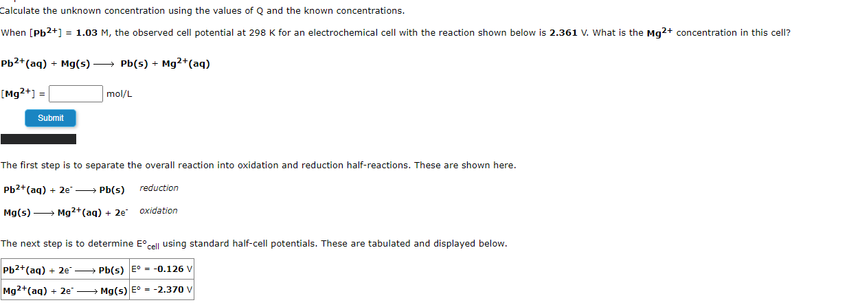 Solved Calculate the unknown concentration using the values | Chegg.com