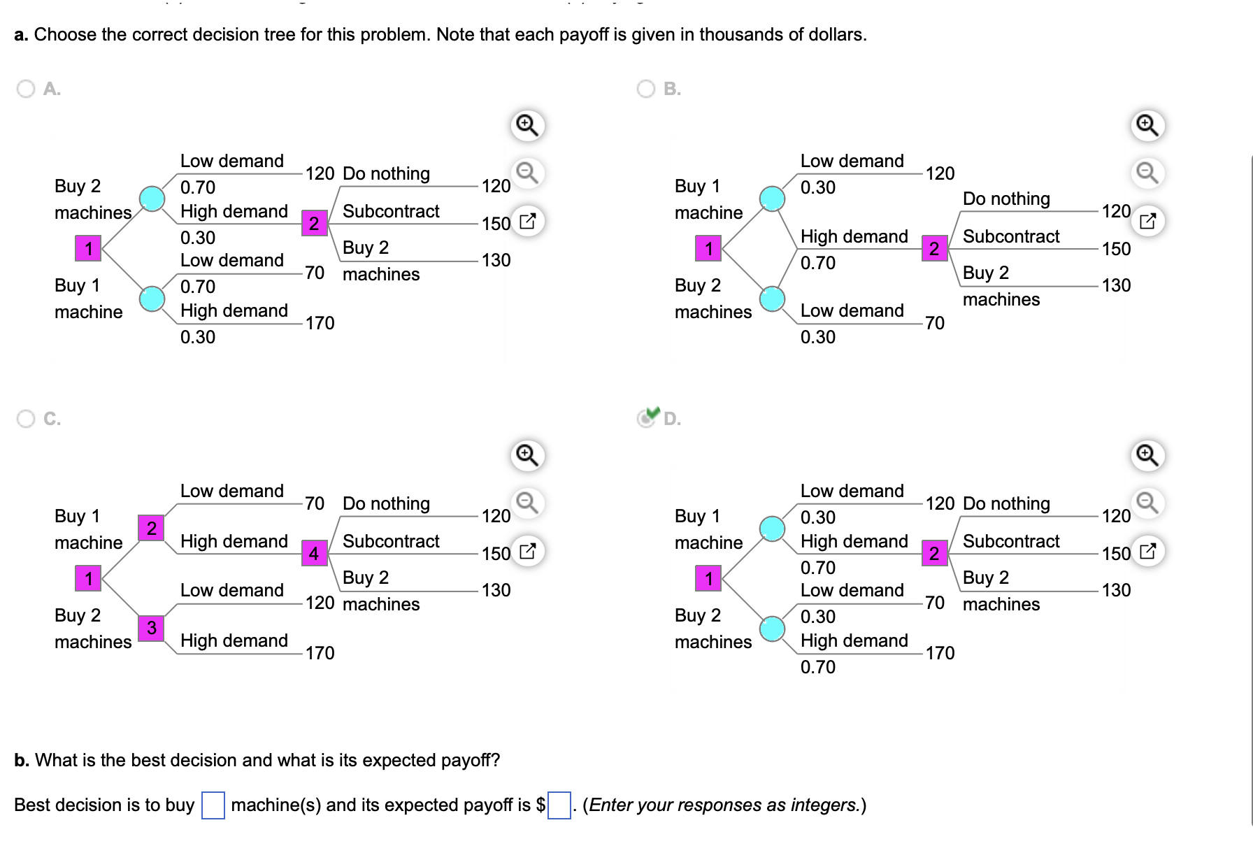 Solved solve for part b. use the answer from option d in | Chegg.com