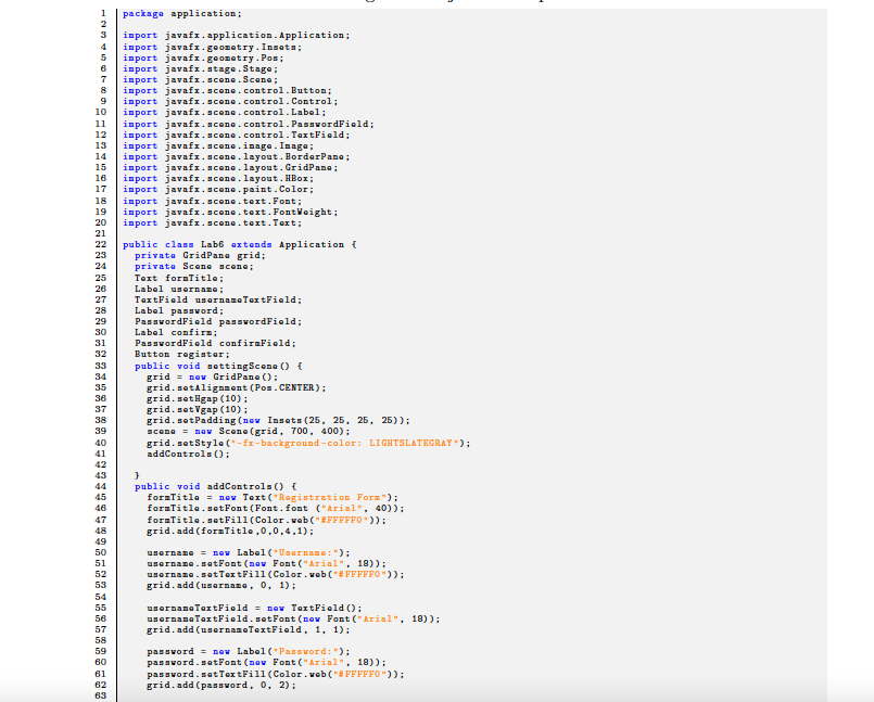 Solved Given the following startup code of a Java classes | Chegg.com
