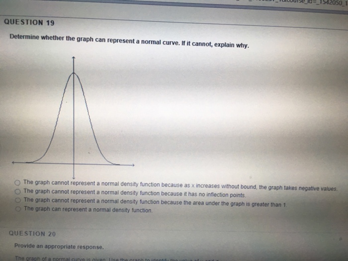 Solved QUESTION 19 Determine whether the graph can represent | Chegg.com