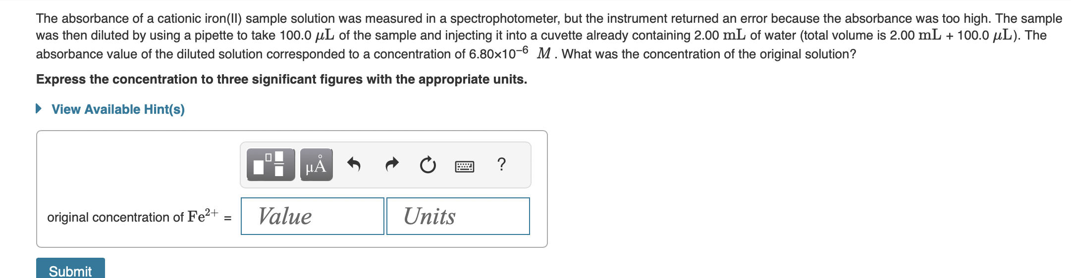 Solved Calculate the molarity (M) of 154.7 g of H2SO4 in | Chegg.com