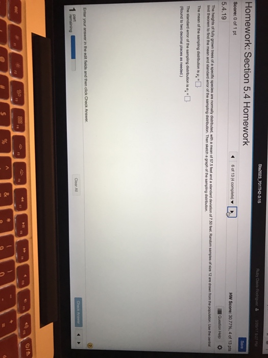 Solved o Summary Test 3 STA2023 x M Homework x O Do Homework | Chegg.com