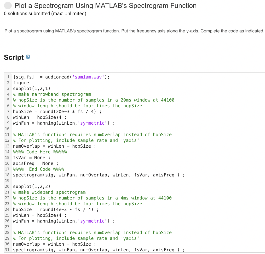 Plot A Spectrogram Using Matlab S Spectrogram